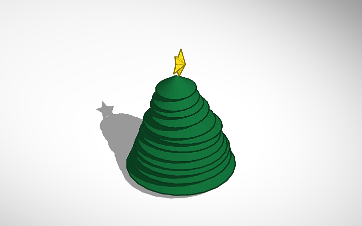 3D design Christmas tree By Tinkercad.com | Tinkercad