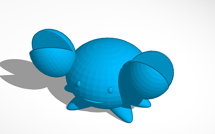 3D design crab - Tinkercad