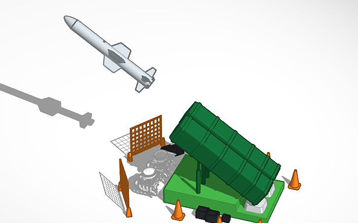 3D design Shooting missiles - Tinkercad