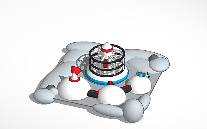 3D design Smurfs' MOON Base (MoonCamp) | Tinkercad