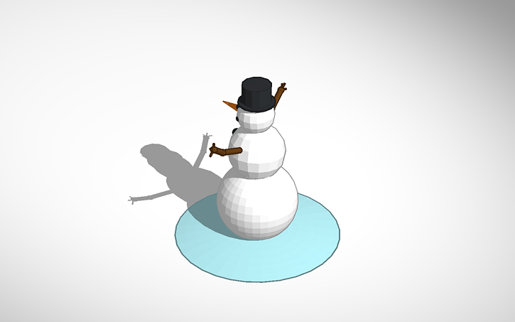 3D design Snowman | Tinkercad