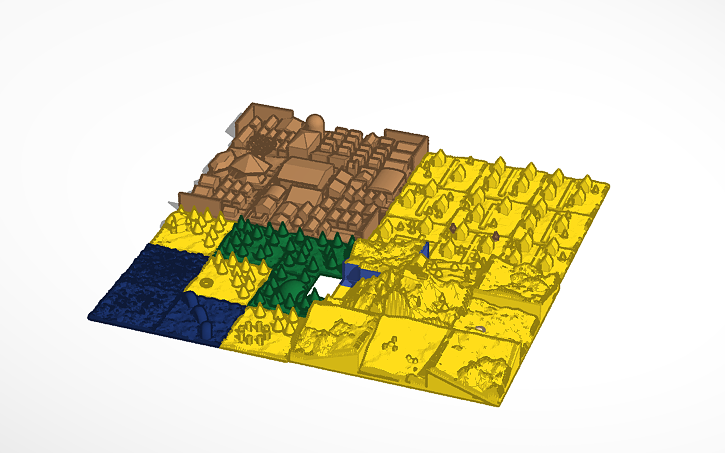 3D design Mount Olympus - Tinkercad