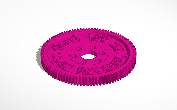 3D design x ray haupt zahnrad 96 zähne ford edition - Tinkercad