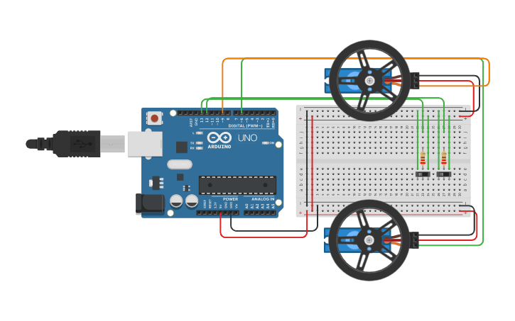 Circuit design PRACTICA ARDUINO 7F ALEJANDRO OLMEDO PAREDES - Tinkercad