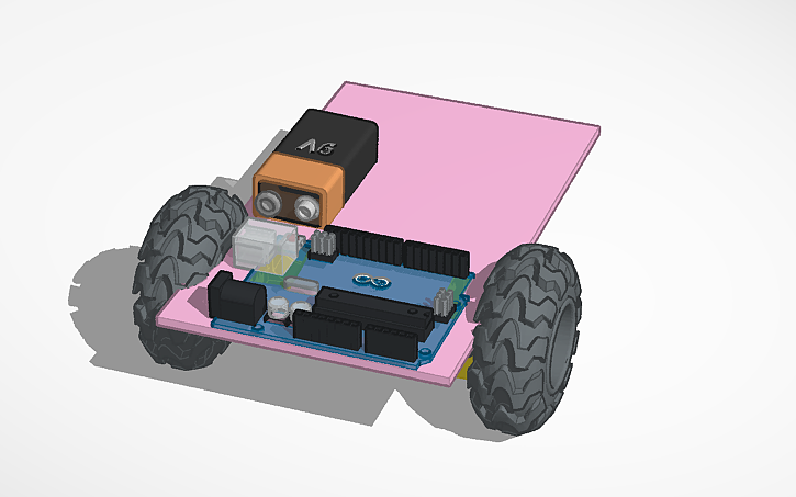 3D design coche - Tinkercad