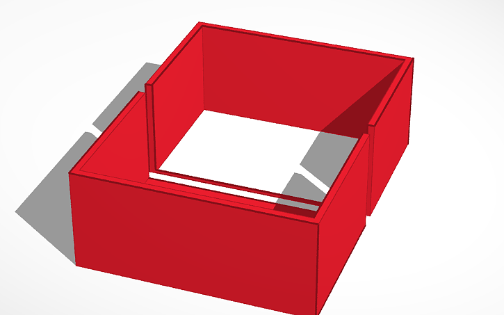 3D design Rectangle catch box - Tinkercad