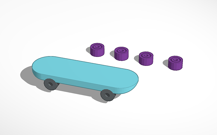 3D design Skateboard - Tinkercad