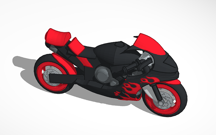 3D design motorbike - Tinkercad