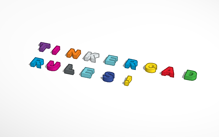 3D design TINKERCAD RULES ! - Tinkercad