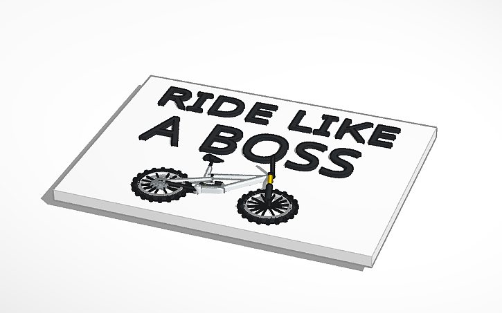 3D design mtb poster - Tinkercad
