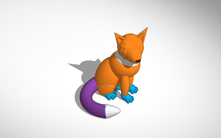 3D design fox - Tinkercad