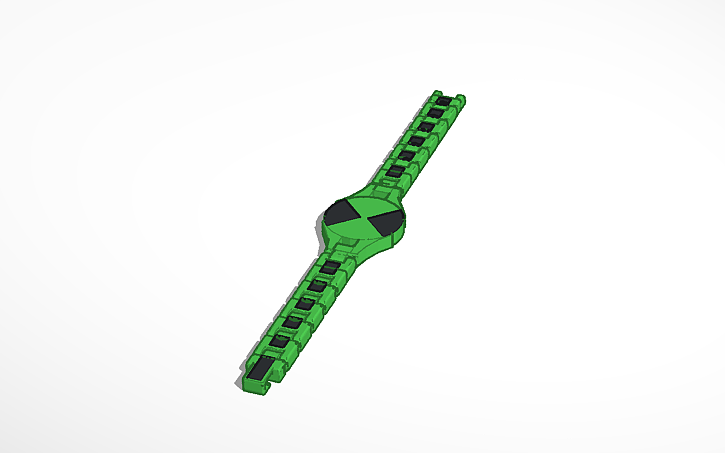 3D design Ben 10 omnitrix band - Tinkercad