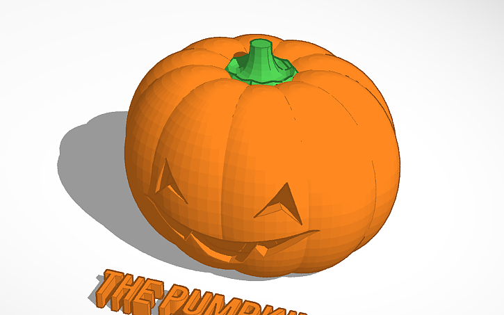 3D design The pumpkin - Tinkercad