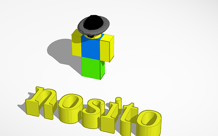 3D design noob roblox - Tinkercad