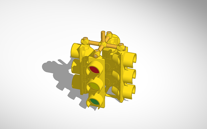 3D design Traffic Signal - Tinkercad