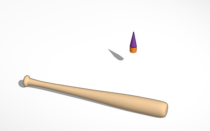 3D design Steve's bat - Tinkercad