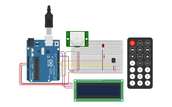 Circuit Design Security System Tinkercad