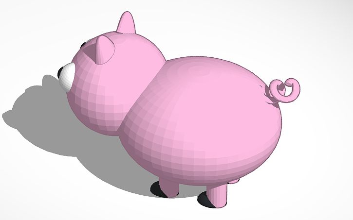 3D design Pig - Tinkercad