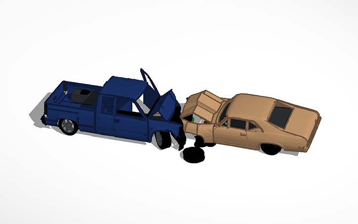 3D design Crash 97 Silverado 1500 and Chevy Nova - Tinkercad