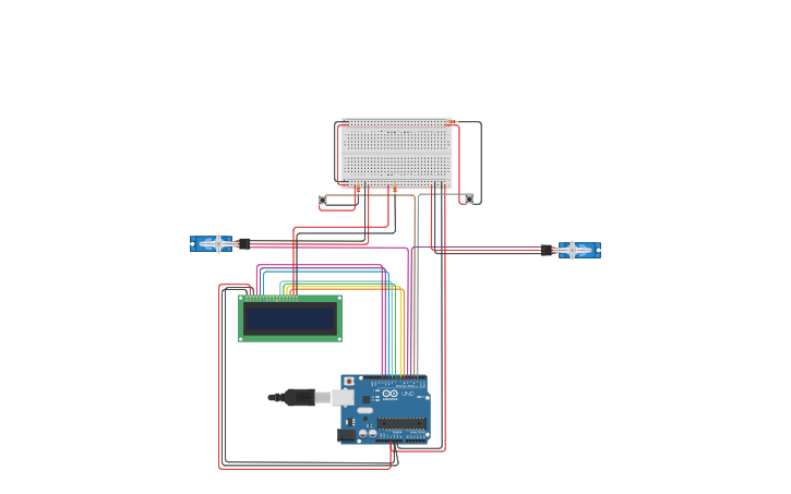 Circuit design SEM 5 miniproject | Tinkercad