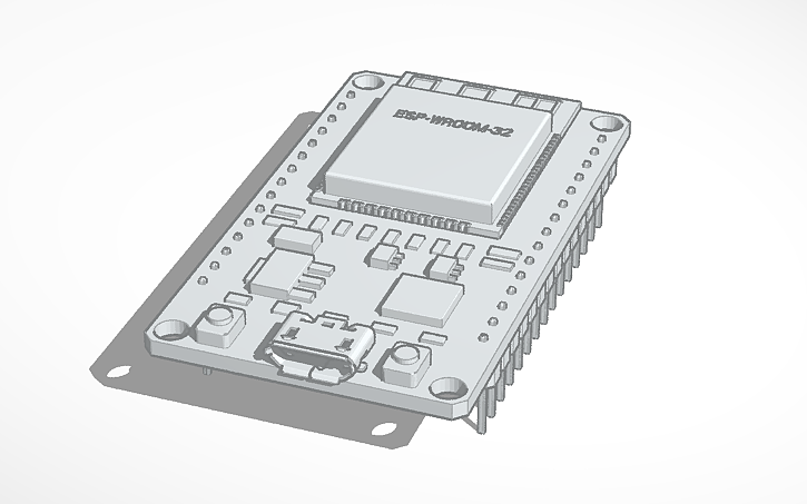 3D design ESP32 - Tinkercad