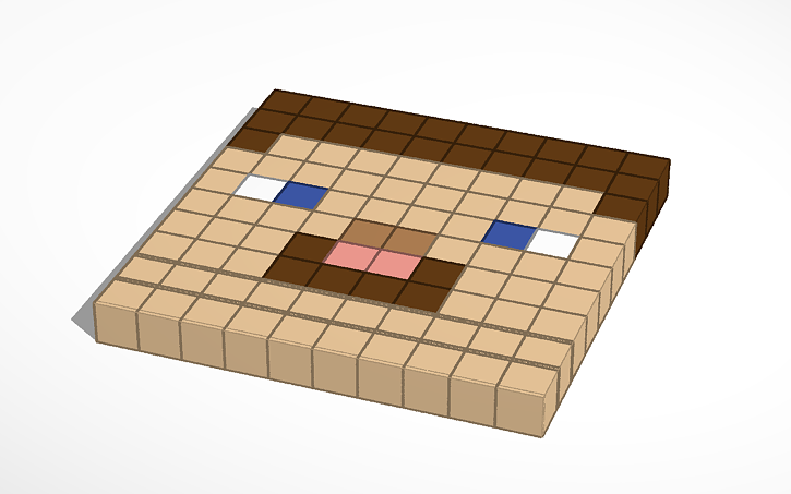 3D design #minecraft STEVE - Tinkercad