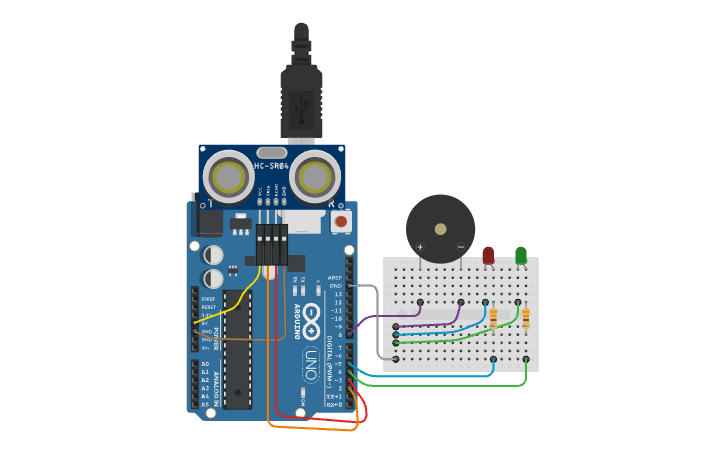 Circuit design Spy Gadget 22-10-29 (Circuit and Code Only) | Tinkercad