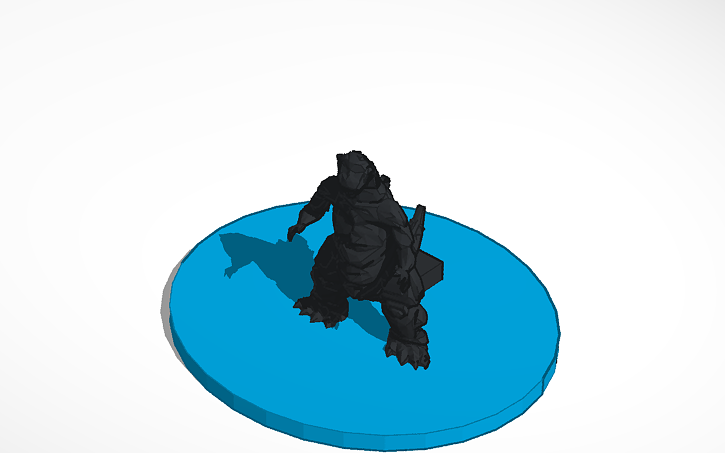 3D design godzilla - Tinkercad
