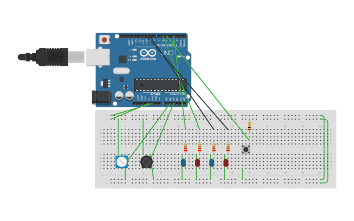 Circuit design Joystick - Tinkercad