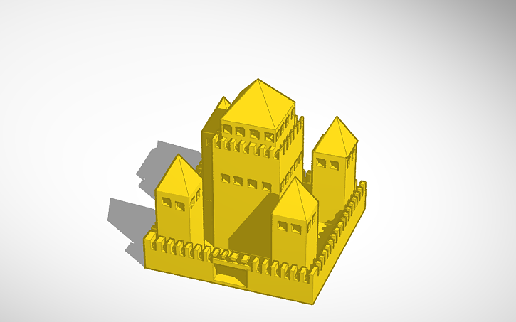 3D design Castle - Tinkercad