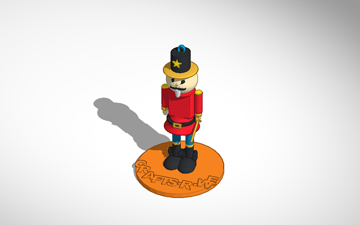 3D design Nutcracker 1 - Tinkercad
