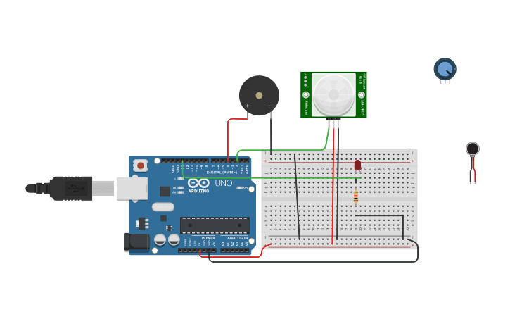 Circuit design SENSOR - Tinkercad
