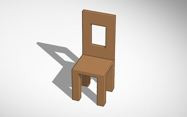 3D design Chair - Tinkercad