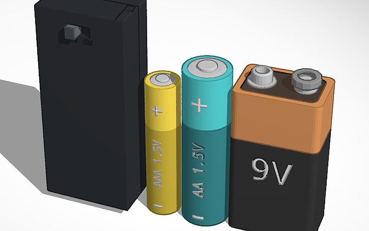 3D design Batteries | Tinkercad