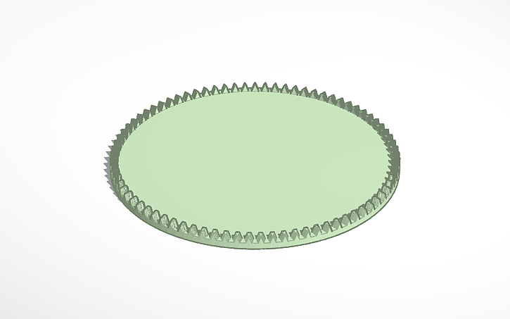 3D design crown gear 81T | Tinkercad