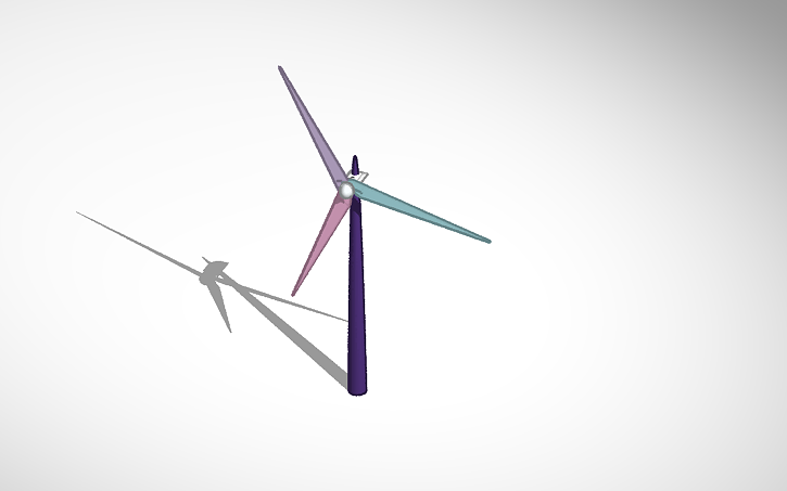 3D design Wind Turbine - Tinkercad