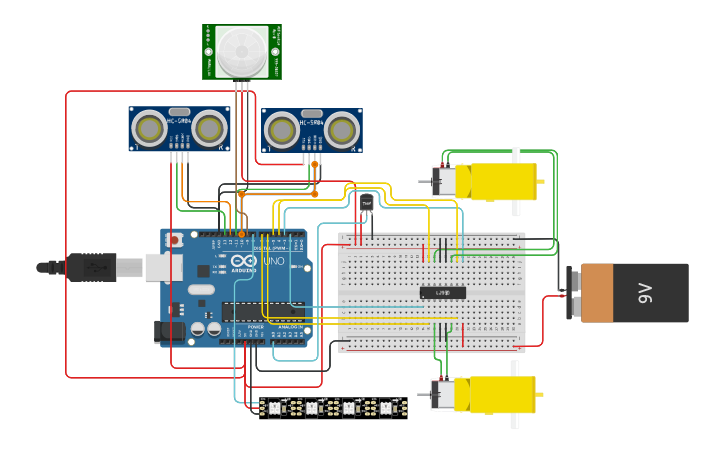 Circuit design projeto 2 part2 | Tinkercad