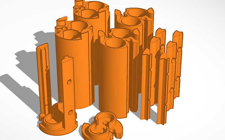 3d Design Interlocking Battery Holders Tinkercad
