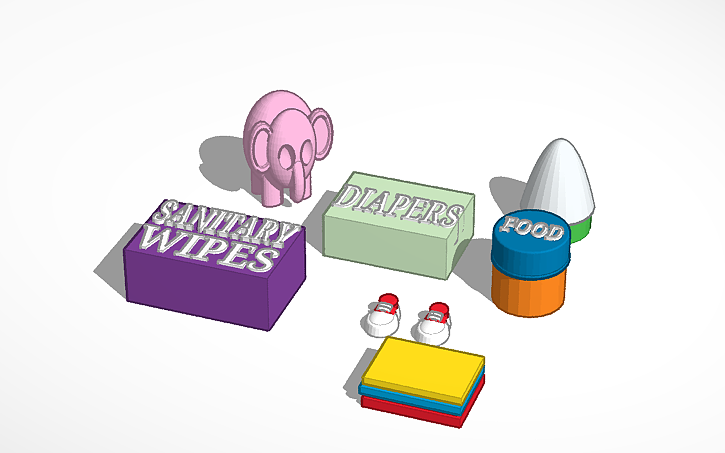 3D design Newborn baby kit | Tinkercad