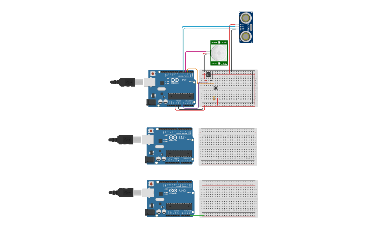 Circuit design Task 3 - All sensors | Tinkercad