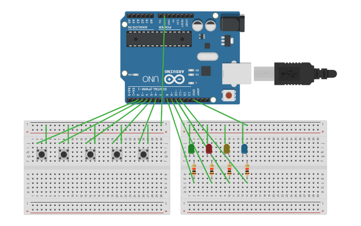 Circuit Design Memory Game Tinkercad