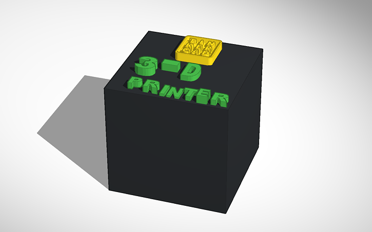 3D design Tinkercad's 3-d printer - Tinkercad