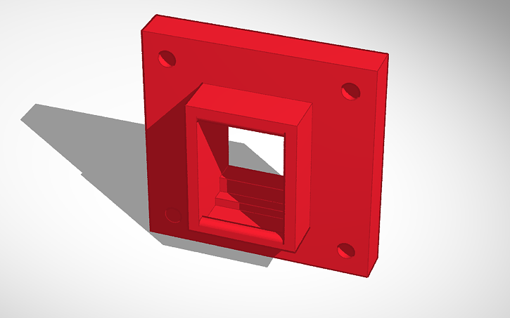 3d Design Ethernet Keystone Socket With Backing Tinkercad