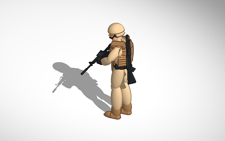 3D design Soldier - Tinkercad