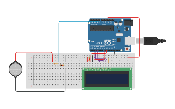 Circuit design voltmeter - Tinkercad
