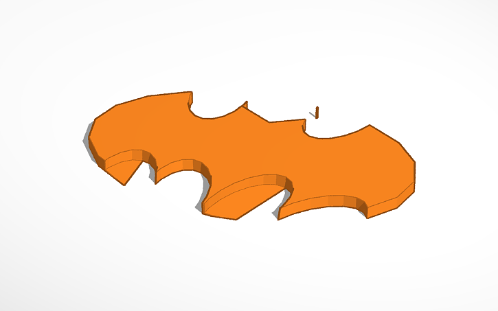 3D design batman logo | Tinkercad