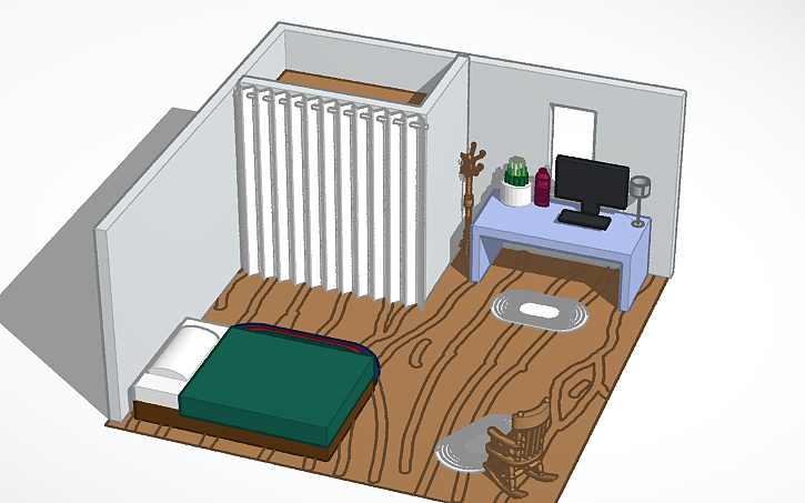3D design Modern room - Tinkercad