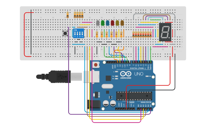 Circuit design avaliação micro | Tinkercad