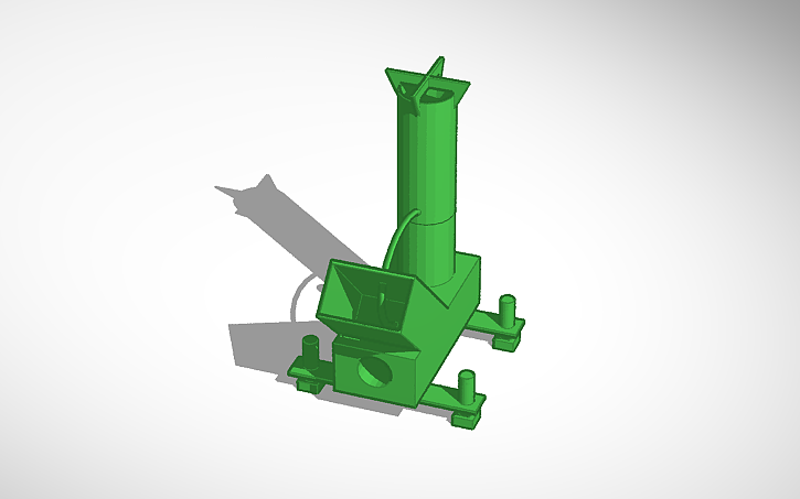 3D design rocket stove - Tinkercad