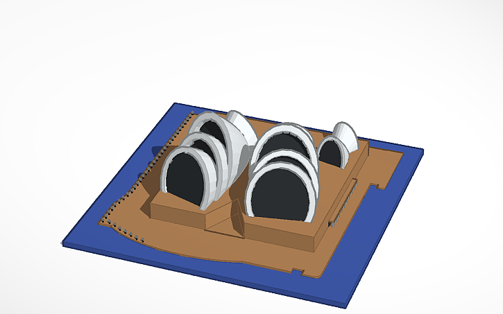 3D design sydney opera projekt - Tinkercad